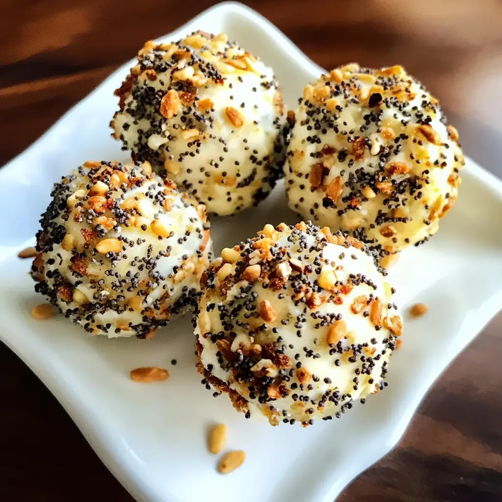 Bagel Goat Cheese Truffles 3 Steps Easy Delicious